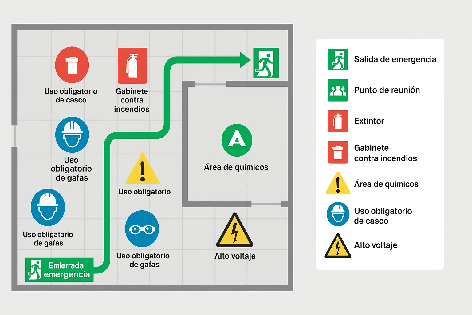 Señalización De Seguridad Industrial Colores Símbolos Y Ubicación